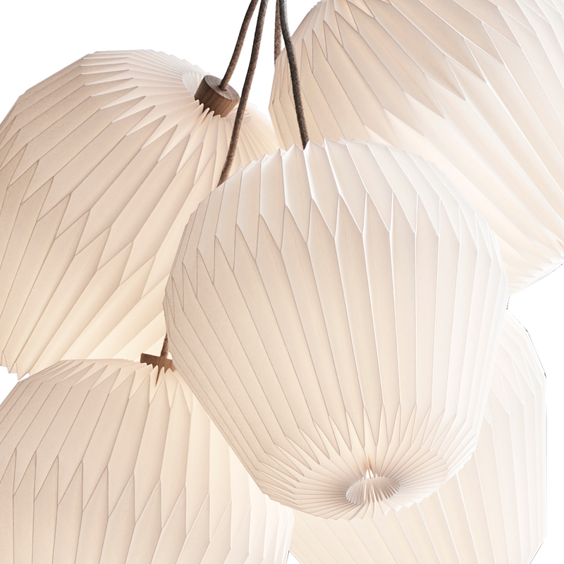 AMEICO - Official US Distributor of Le Klint - Bouquet Chandelier - Large - 5 Shades - Paper