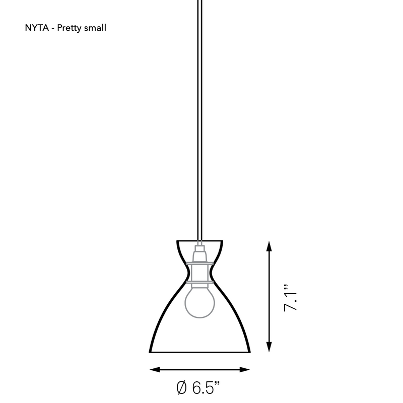 AMEICO - Official US Distributor of NYTA - Pretty Pendant Lamp - Wide