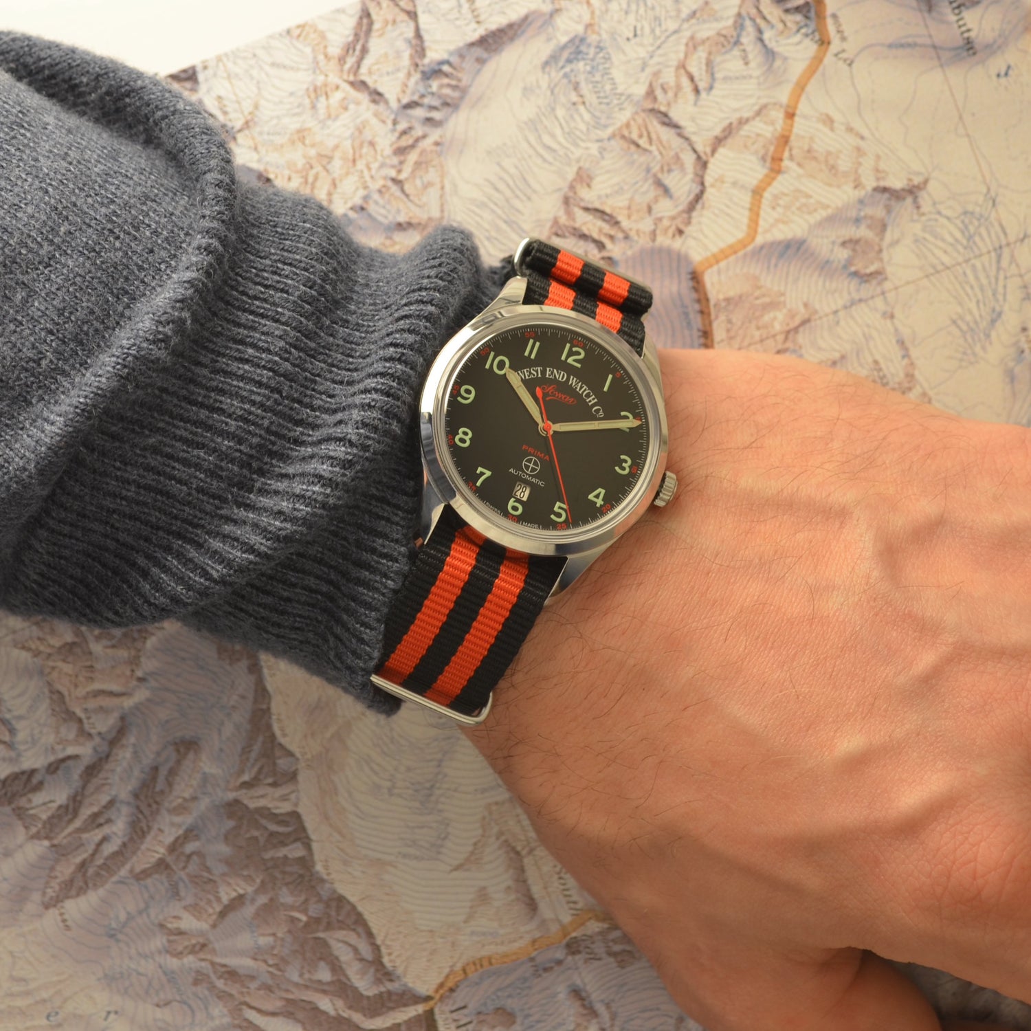 AMEICO - West End Watch Co. - Sowar Prima, black dial